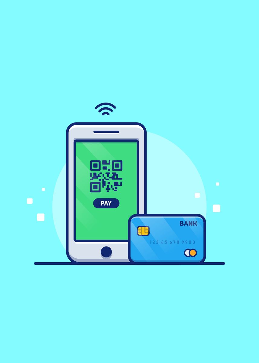 'Handphone With Payment App' Poster by catalyst vibes | Displate