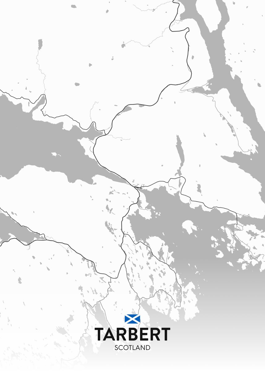 'Tarbert UK' Poster, picture, metal print, paint by IMR Designs | Displate