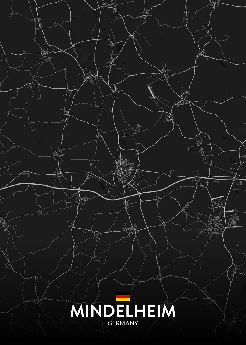 'Mindelheim DE' Poster by IMR Designs | Displate