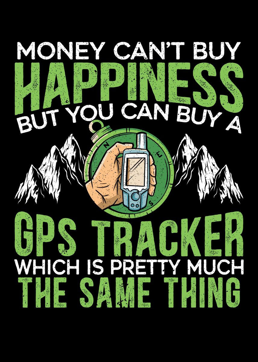 'Geocaching Geocacher Cache' Poster, picture, metal print, paint by NAO ...