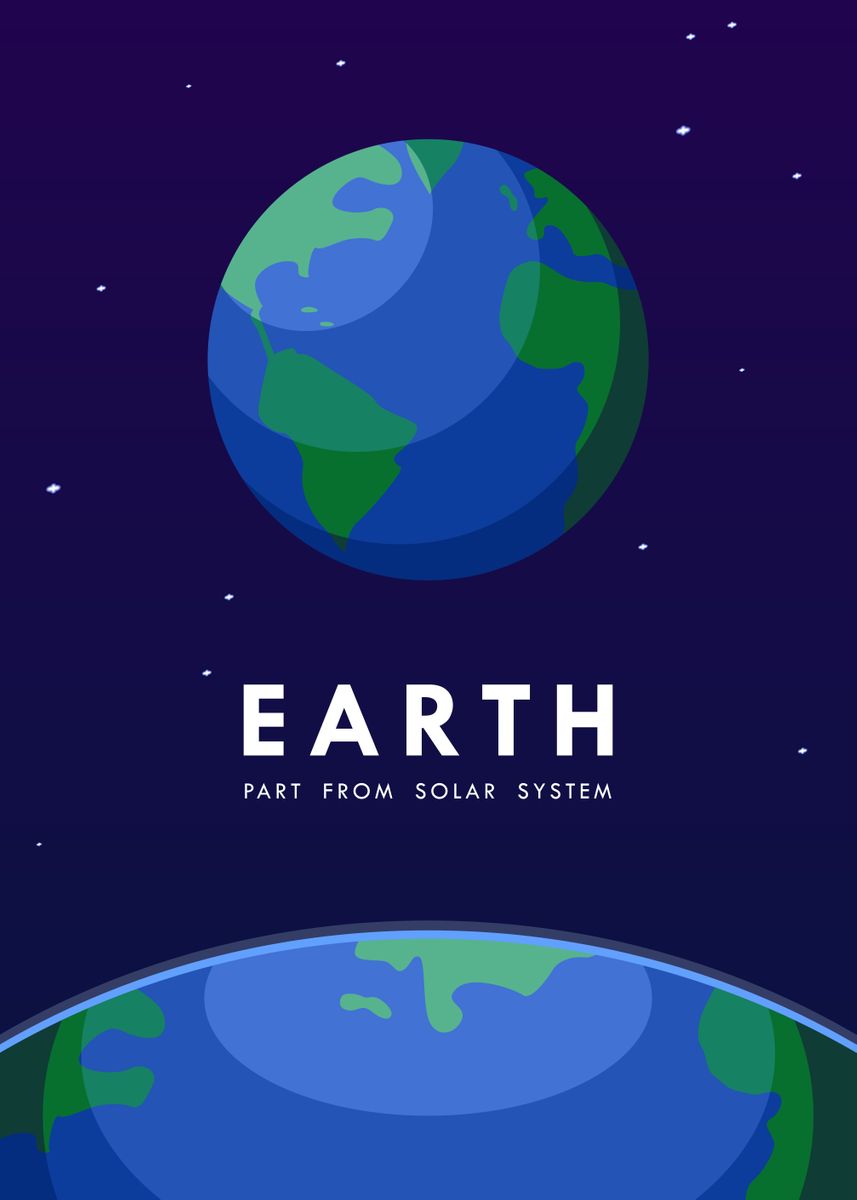 'Earth' Poster by Muezzahero | Displate