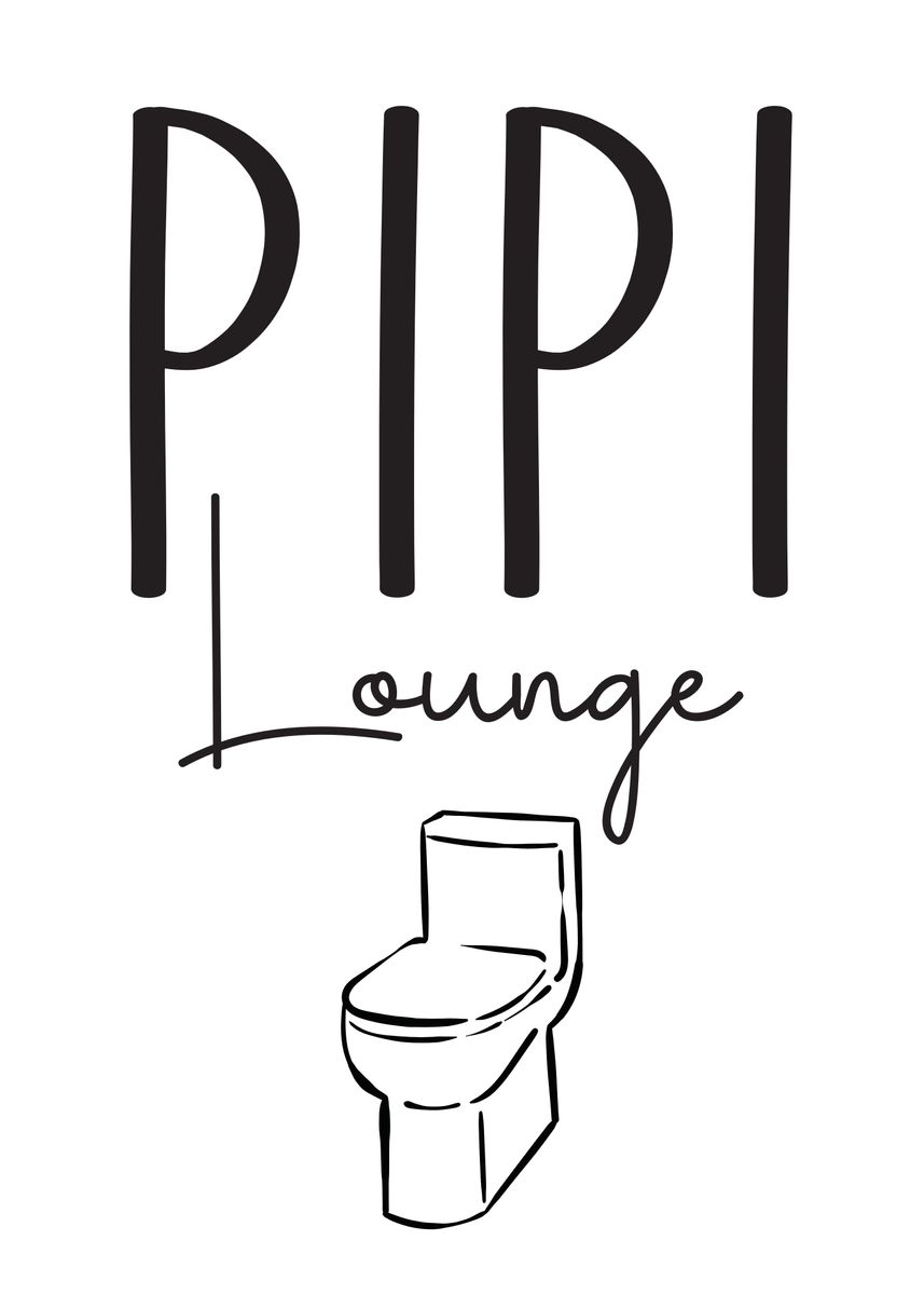 'Pipi Lounge' Poster, picture, metal print, paint by Andreas ...