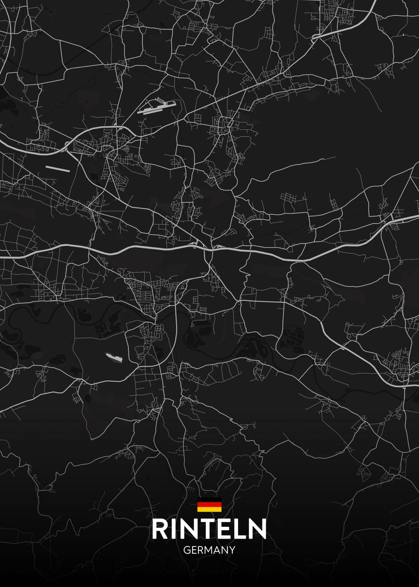 'Rinteln DE' Poster, picture, metal print, paint by IMR Designs | Displate