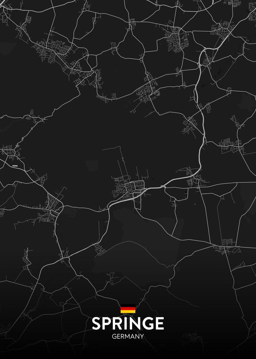 'Springe DE' Poster, picture, metal print, paint by IMR Designs | Displate