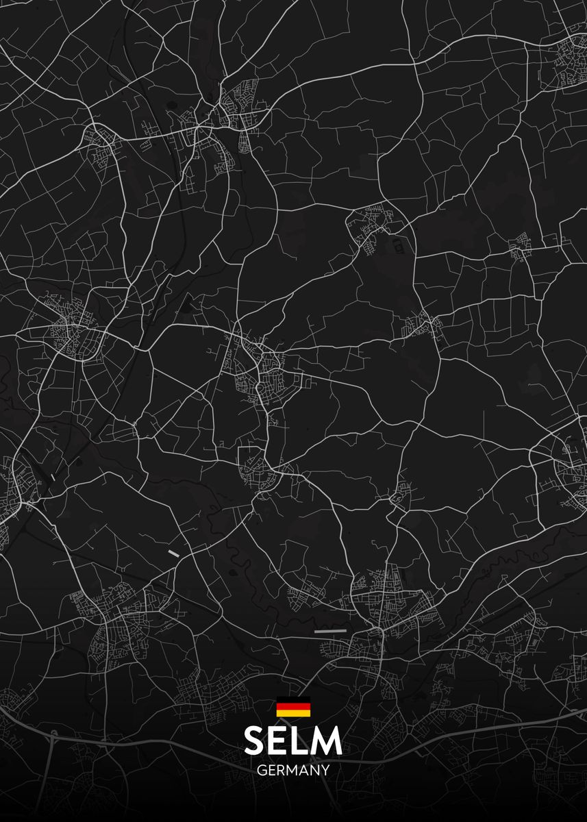 'Selm DE' Poster, picture, metal print, paint by IMR Designs | Displate