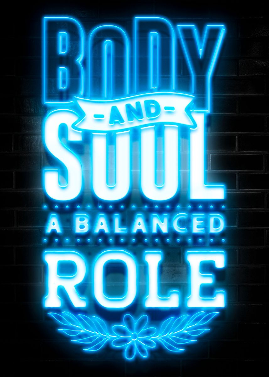 'Balance Role' Poster, picture, metal print, paint by Reflection Quotes ...