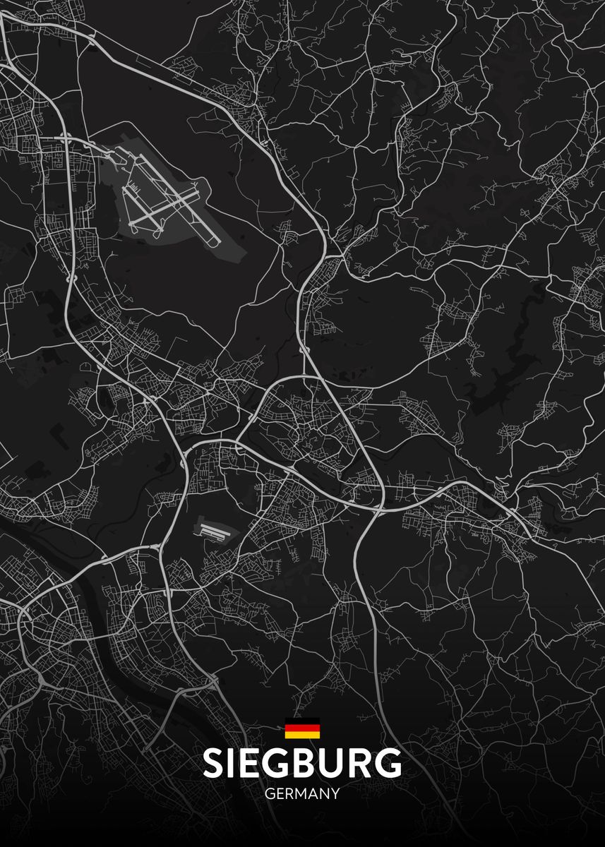 'Siegburg DE' Poster by IMR Designs | Displate