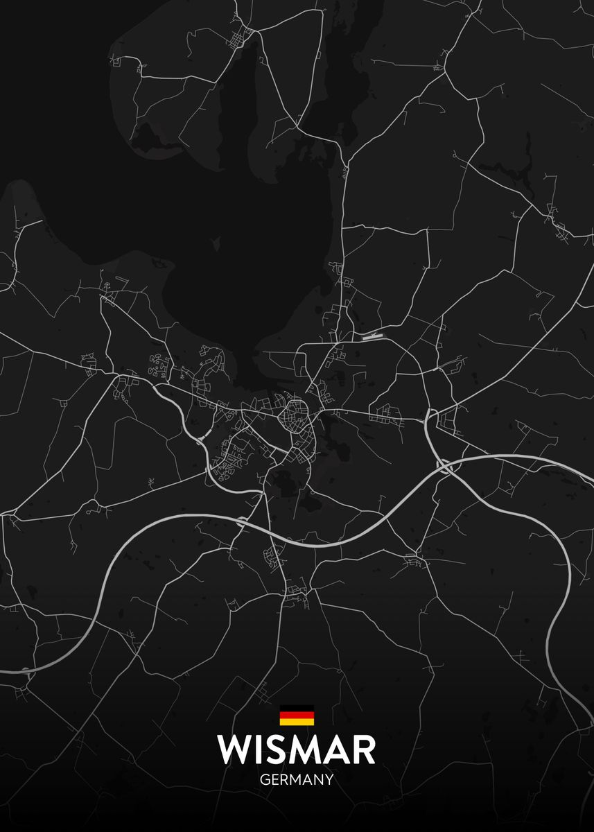 'Wismar DE' Poster, picture, metal print, paint by IMR Designs | Displate