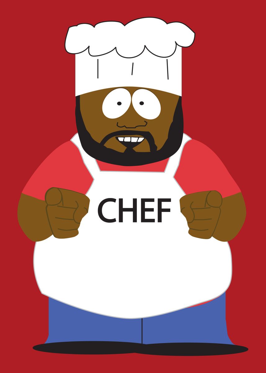 'Chef' Poster, picture, metal print, paint by South Park | Displate