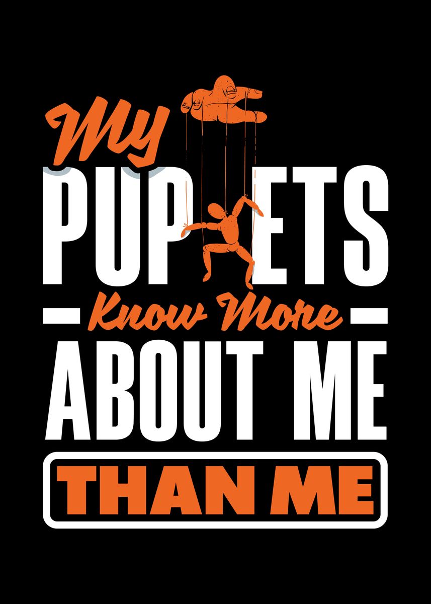 'Puppetry Puppeteer' Poster, picture, metal print, paint by Andrew ...