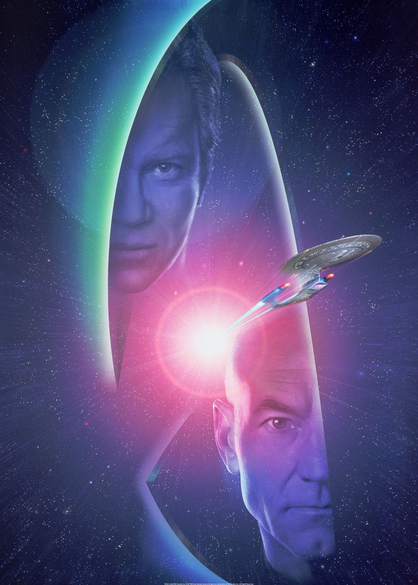 'Generations' Poster, picture, metal print, paint by Star Trek | Displate