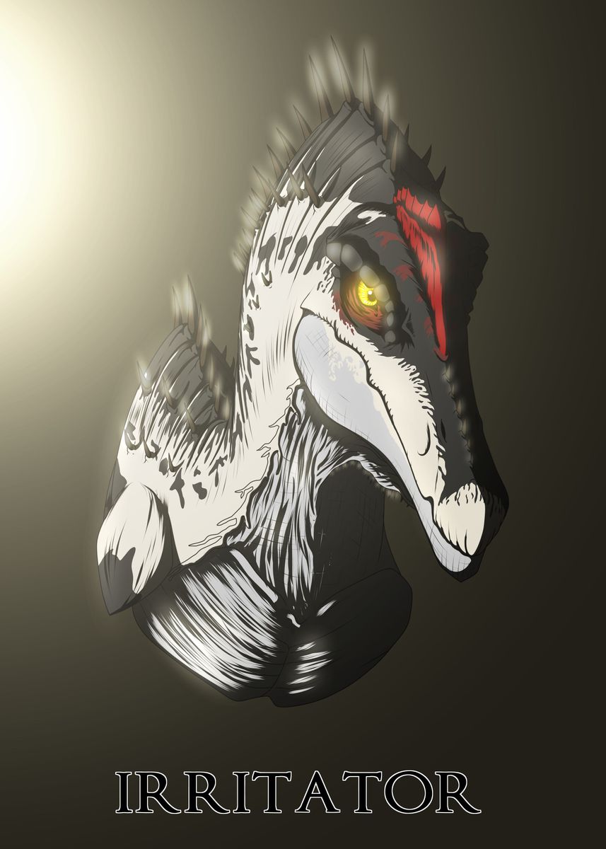 'Irritator' Poster, picture, metal print, paint by Ryo | Displate