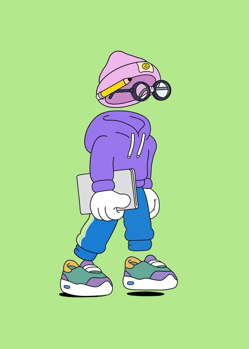 'Invisible friend' Poster, picture, metal print, paint by Karin Studio ...