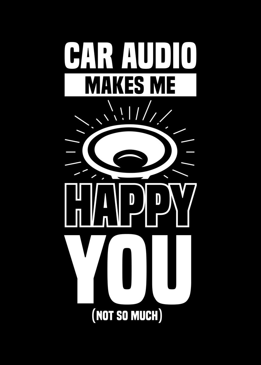 'Car Audio' Poster by Sebastian Wünsche | Displate