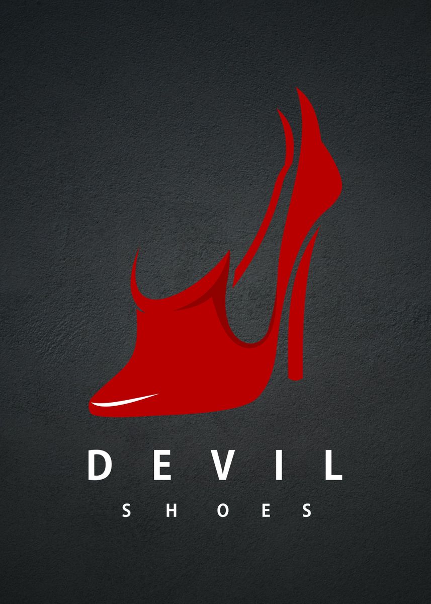 'devil shoes designs' Poster, picture, metal print, paint by ...