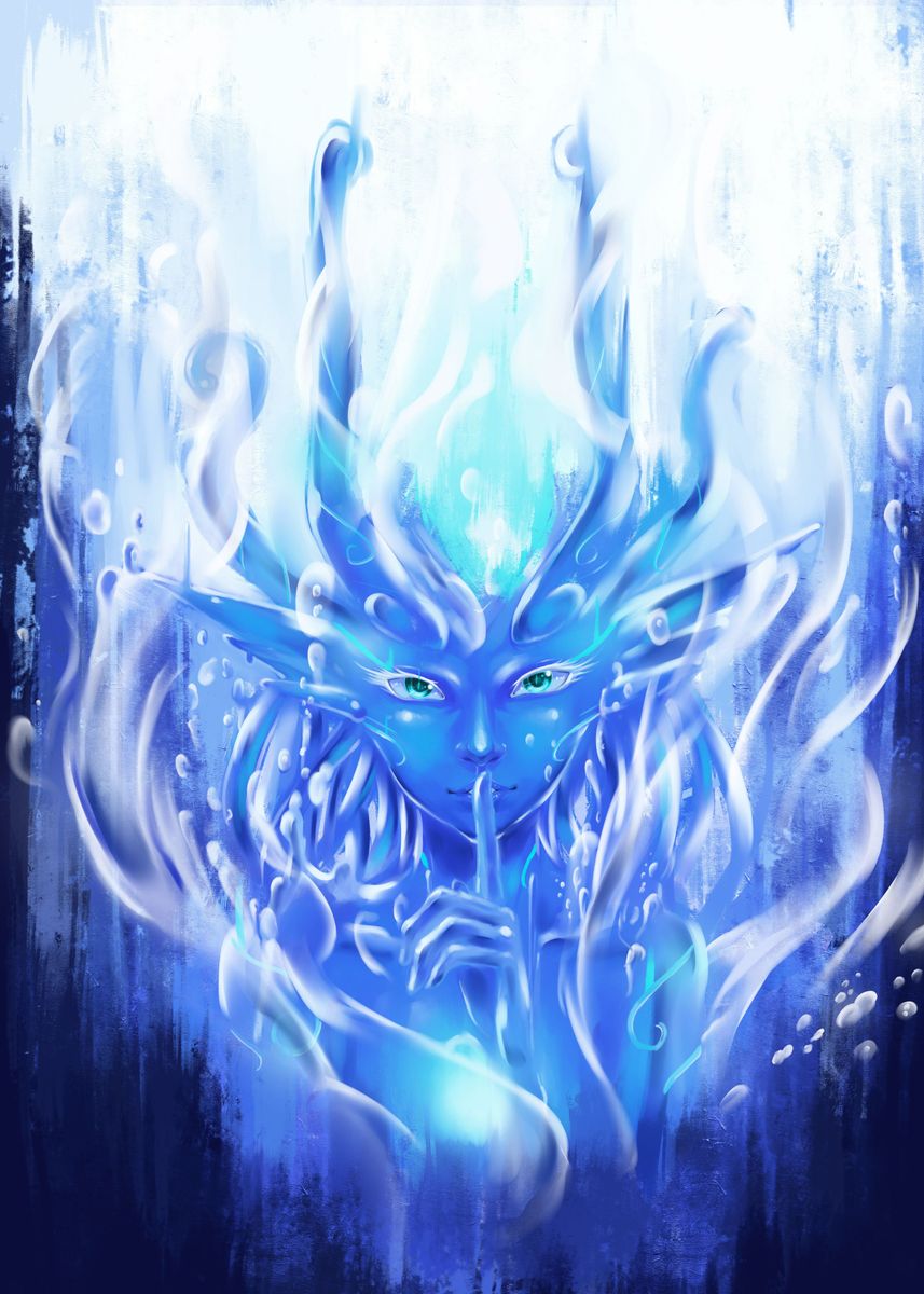 'Aqua Element' Poster, picture, metal print, paint by JustKidding Dot ...