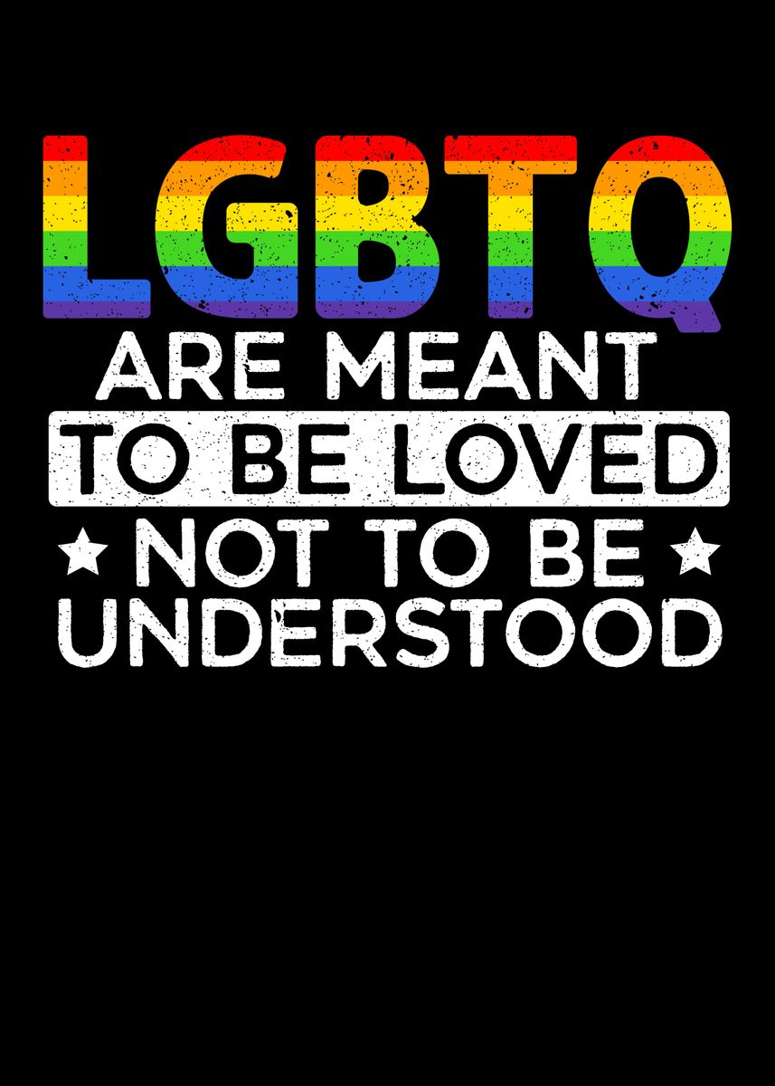 'LGBTQ Supporter' Poster, picture, metal print, paint by NAO | Displate