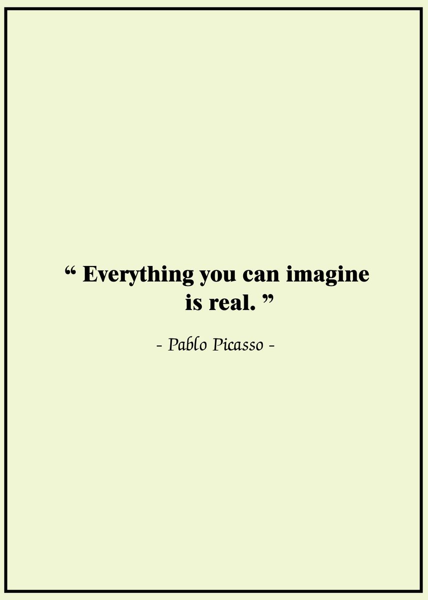 'Imagination is real' Poster, picture, metal print, paint by Dumindu ...