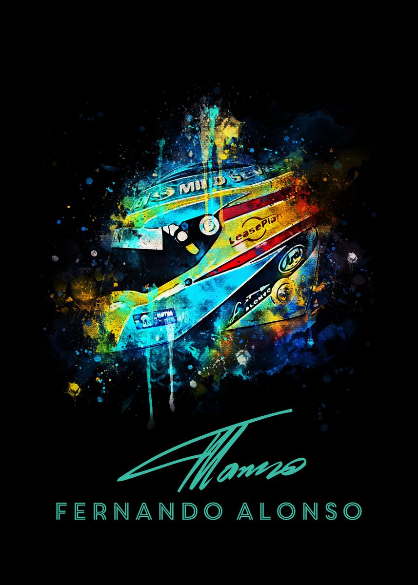 'Fernando Alonso ' Poster by Daisy Donna | Displate