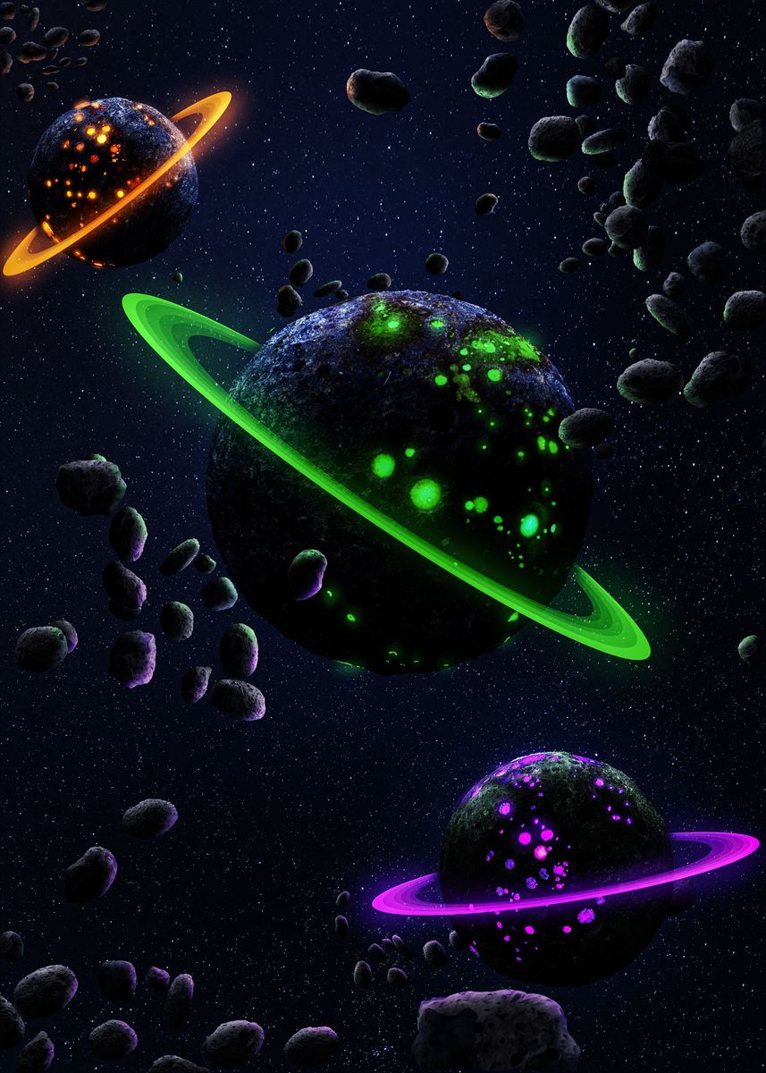 'Galaxies Edge' Poster, picture, metal print, paint by Young Chill ...