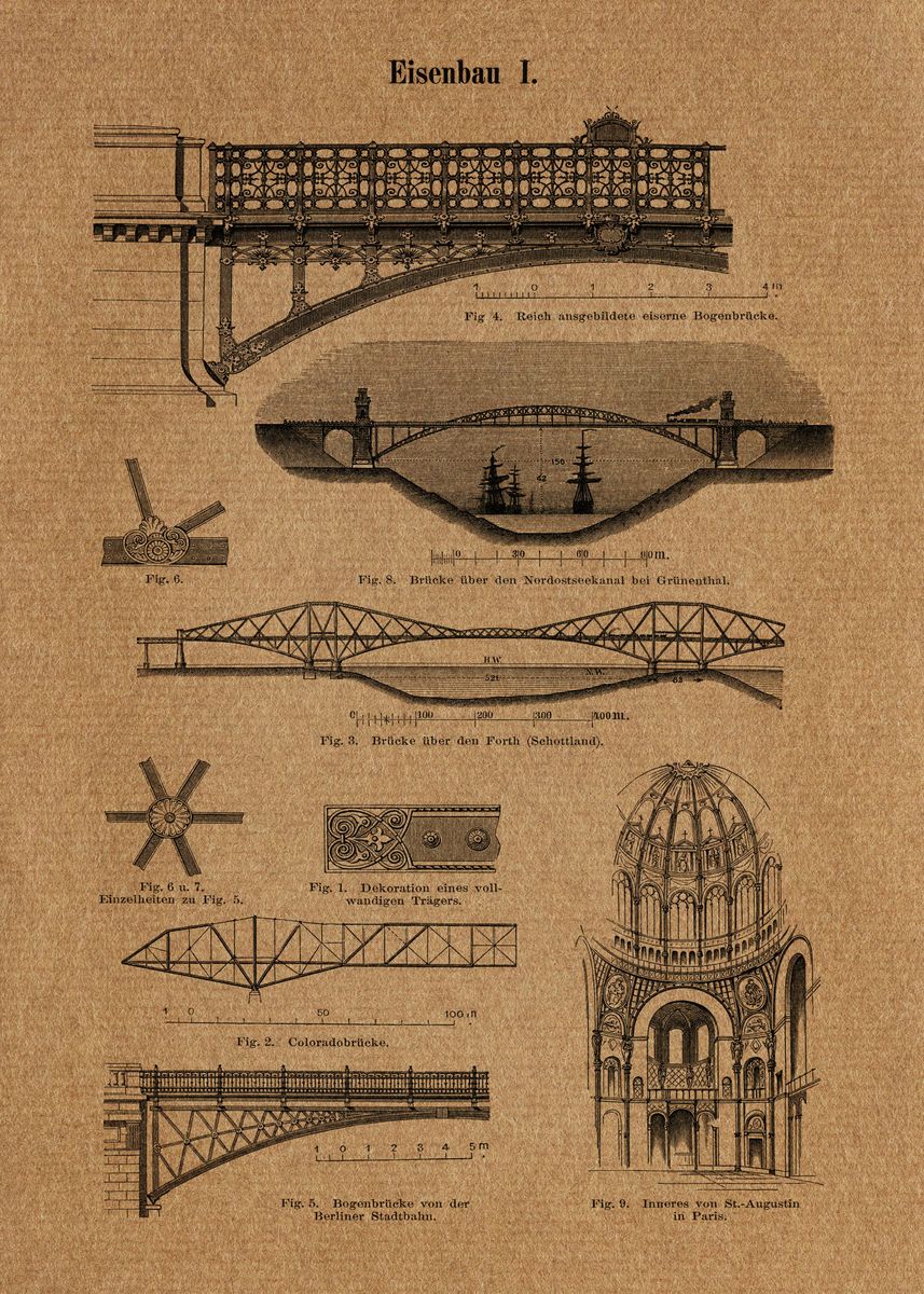 'Iron Architecture' Poster, picture, metal print, paint by Nguyen Quoc ...