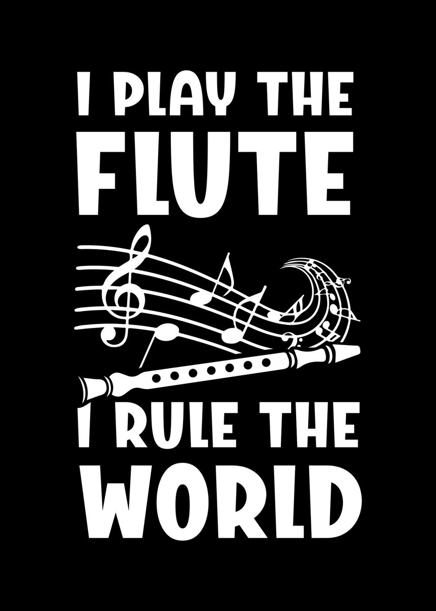 'Flutes' Poster, picture, metal print, paint by Sebastian Wünsche ...