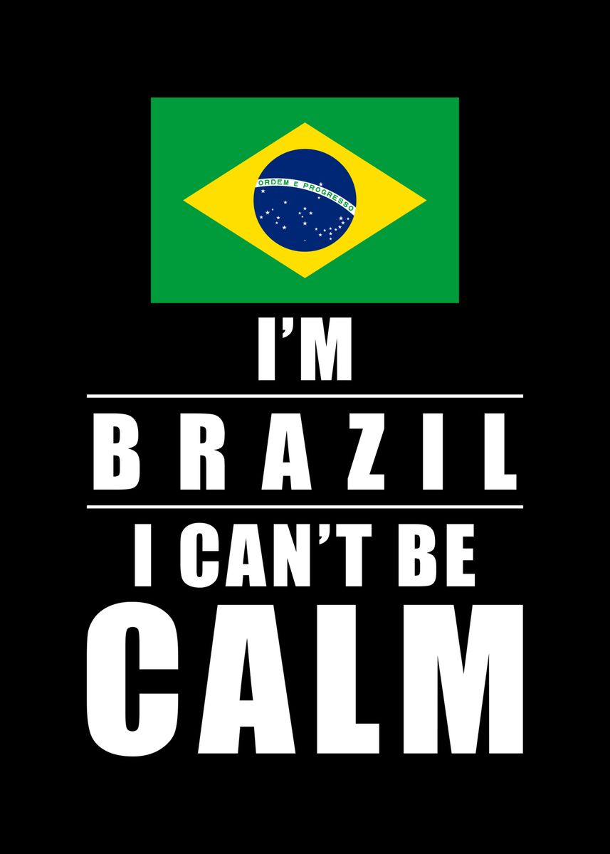'Brazilian Saying' Poster, picture, metal print, paint by schmugo ...