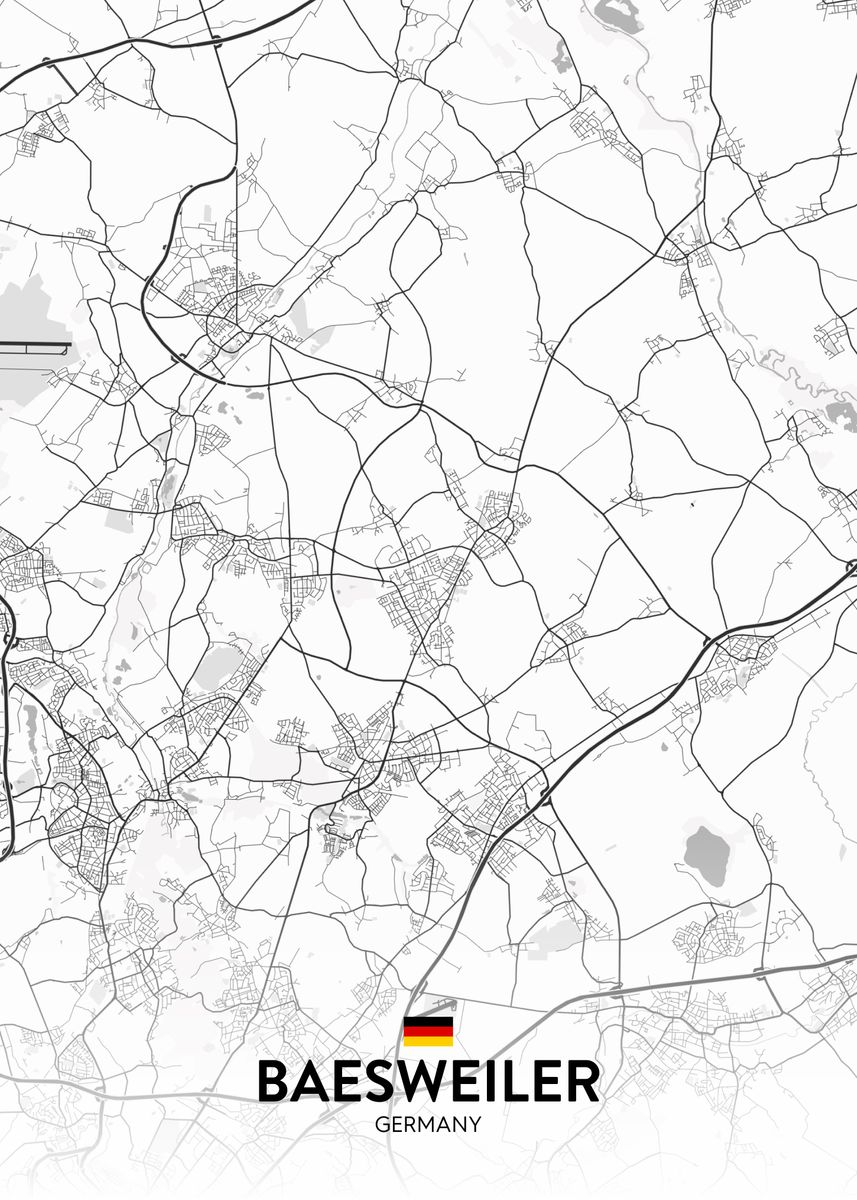 'Baesweiler DE' Poster by IMR Designs | Displate