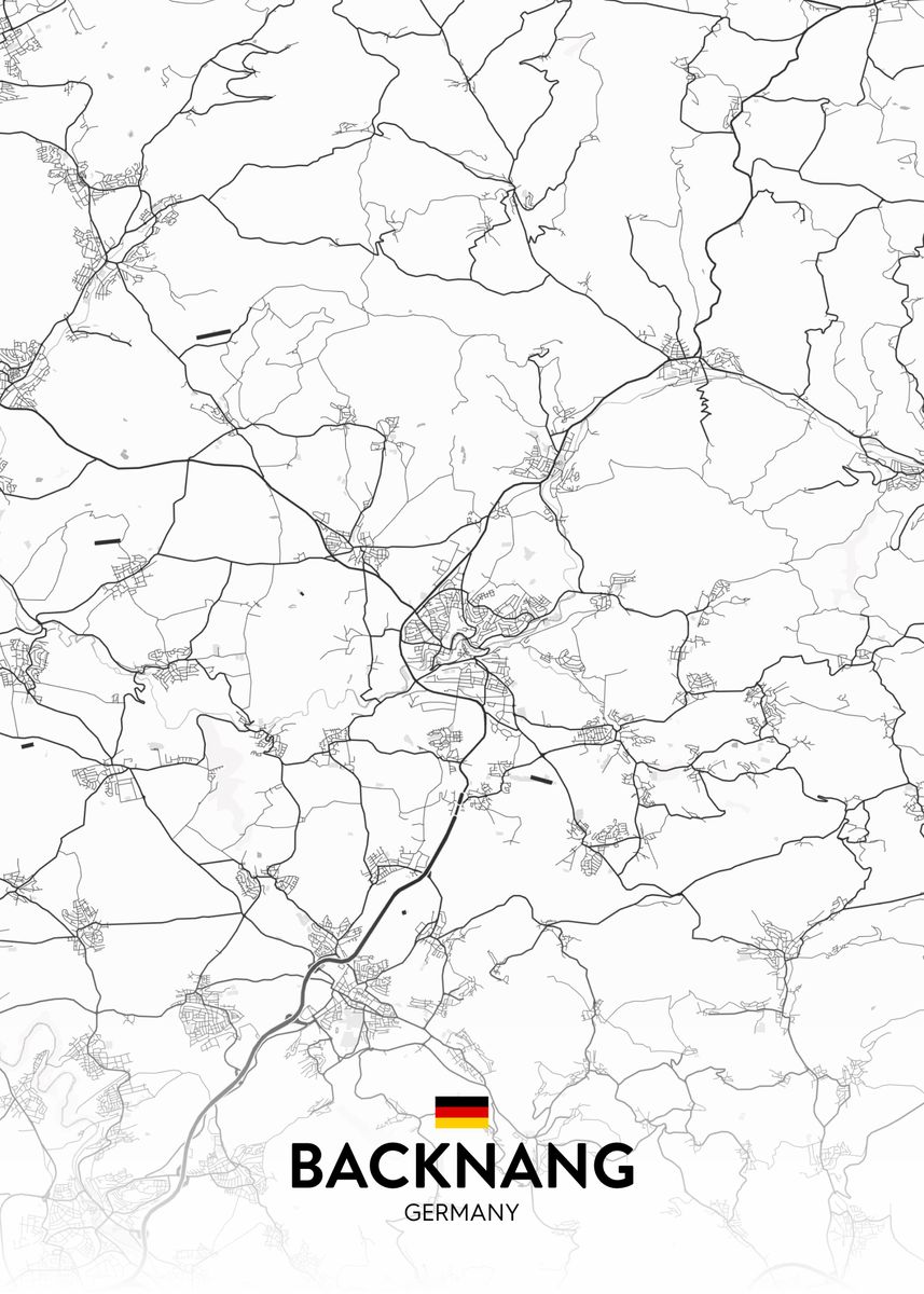 'Backnang DE' Poster by IMR Designs | Displate