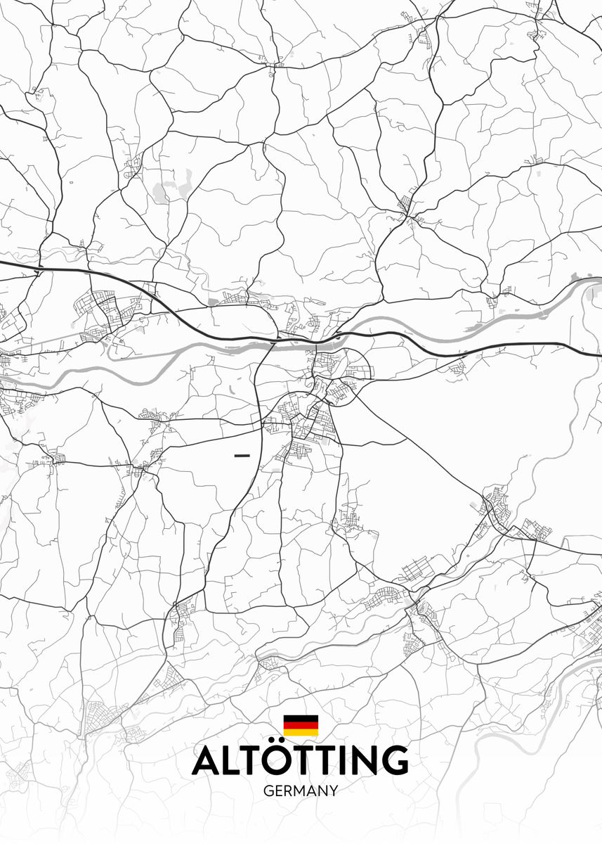 'Altotting DE' Poster by IMR Designs | Displate