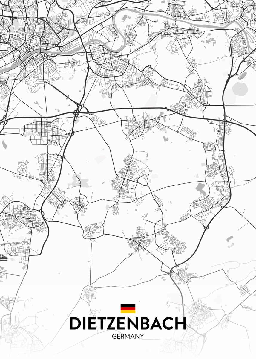 'Dietzenbach DE' Poster by IMR Designs | Displate