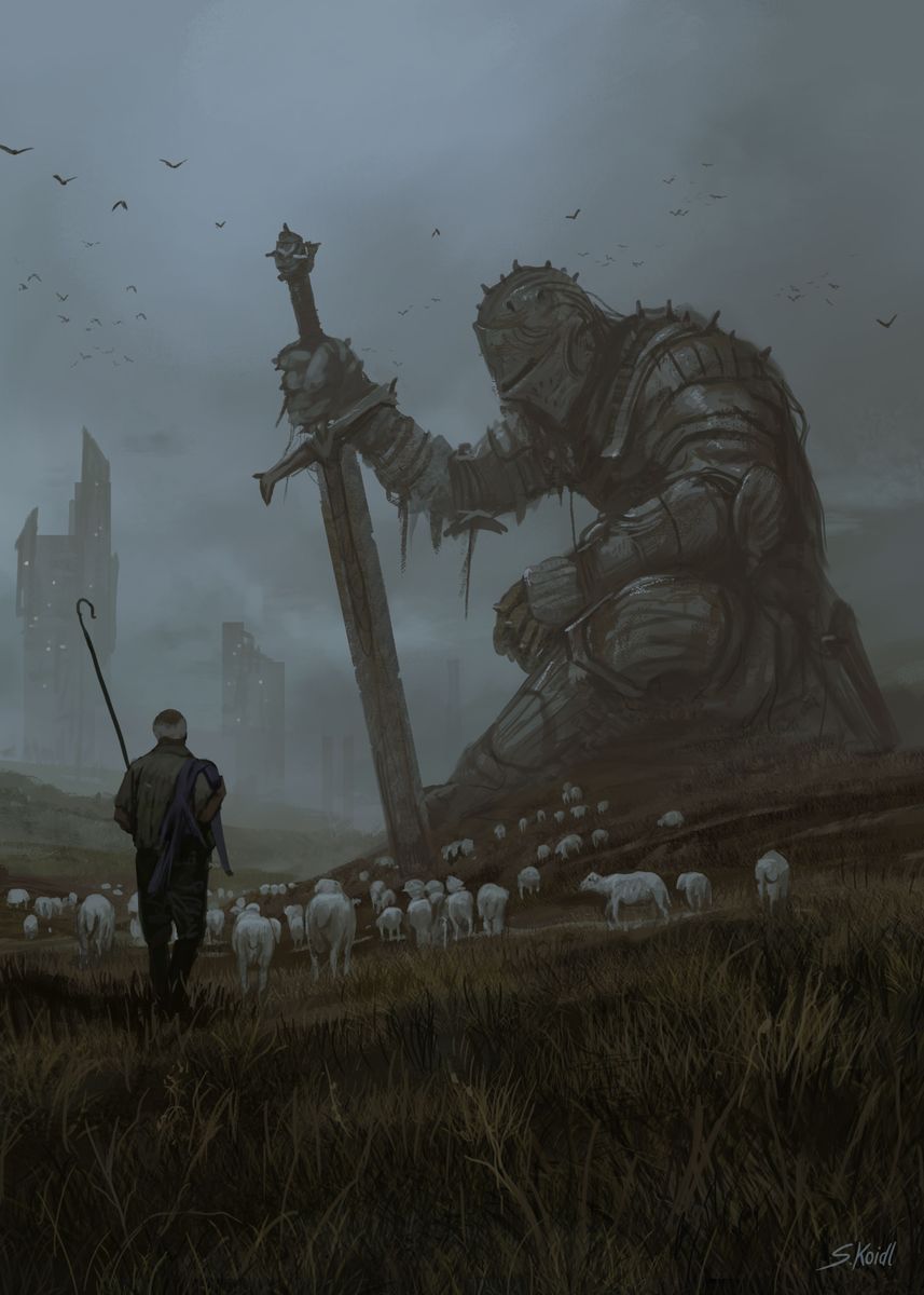 'Old Guardian' Poster, picture, metal print, paint by Stefan Koidl ...