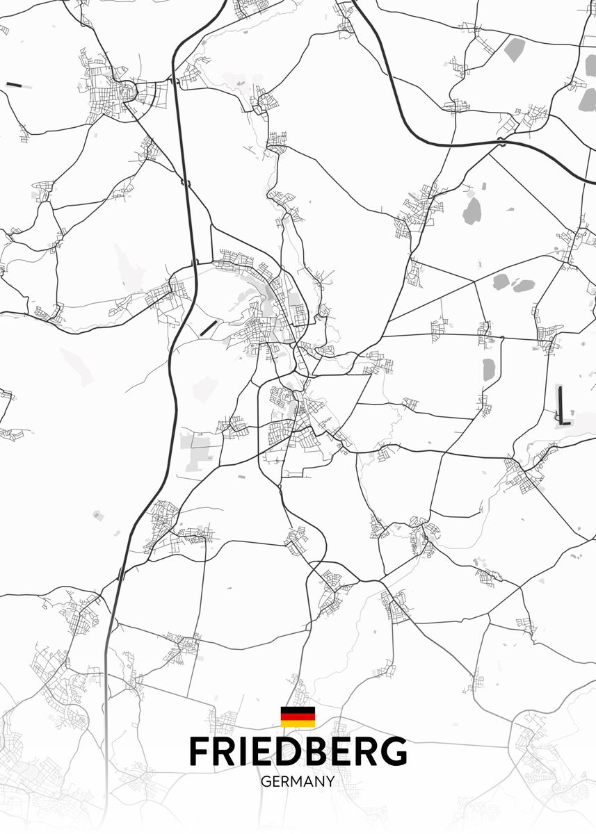 'Friedberg DE' Poster, picture, metal print, paint by IMR Designs ...