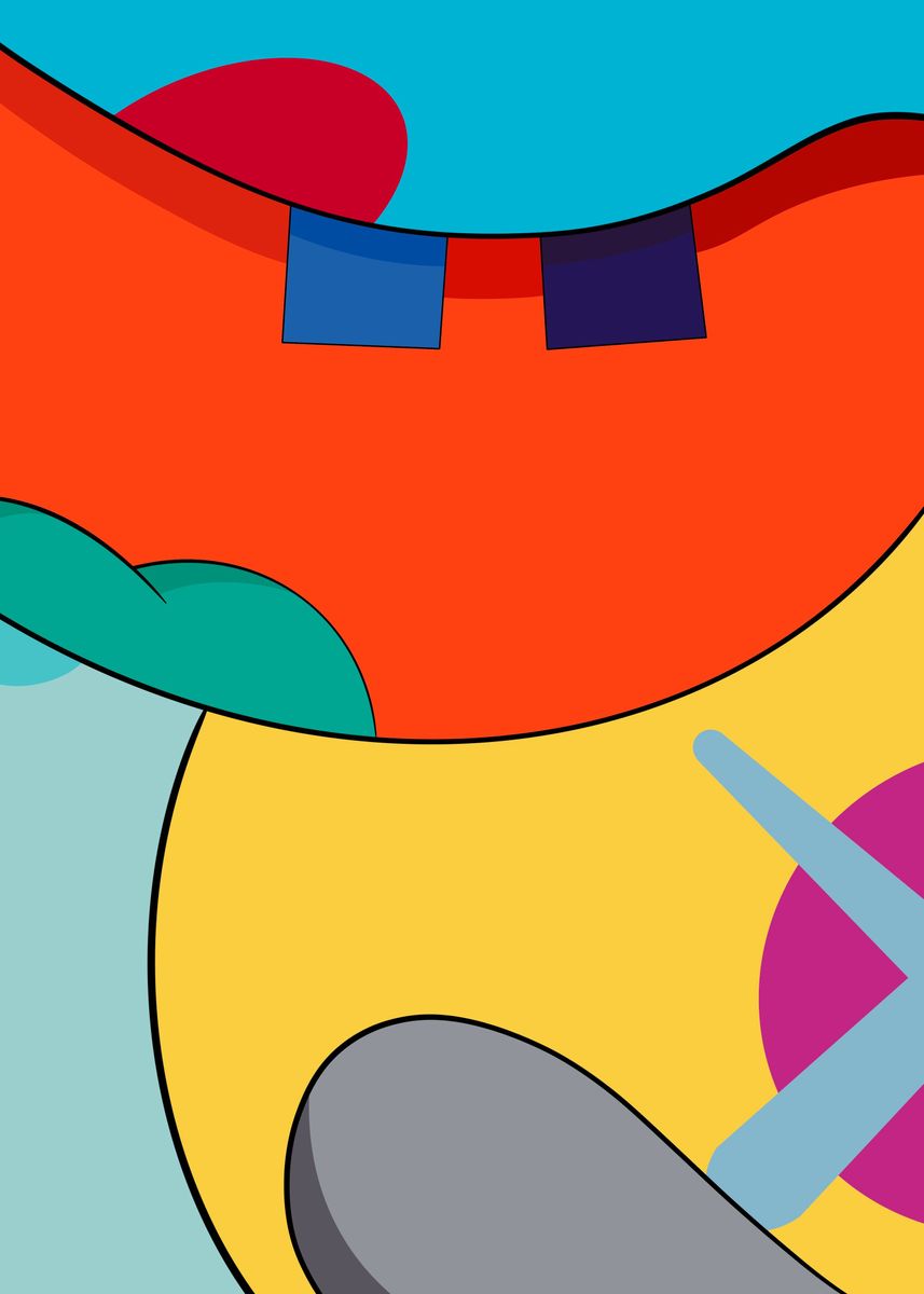 'Laugh' Poster, picture, metal print, paint by Biopic Studio | Displate