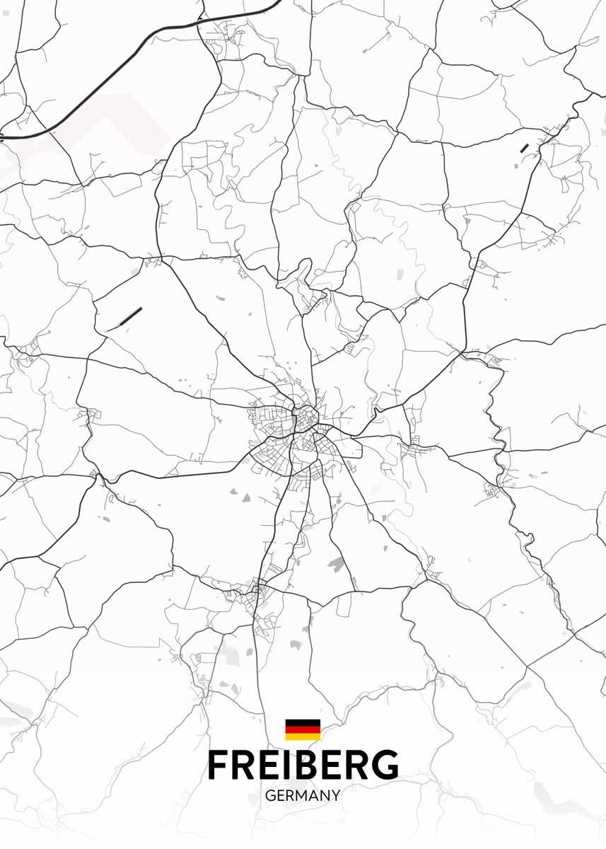 'Freiberg DE' Poster, picture, metal print, paint by IMR Designs | Displate