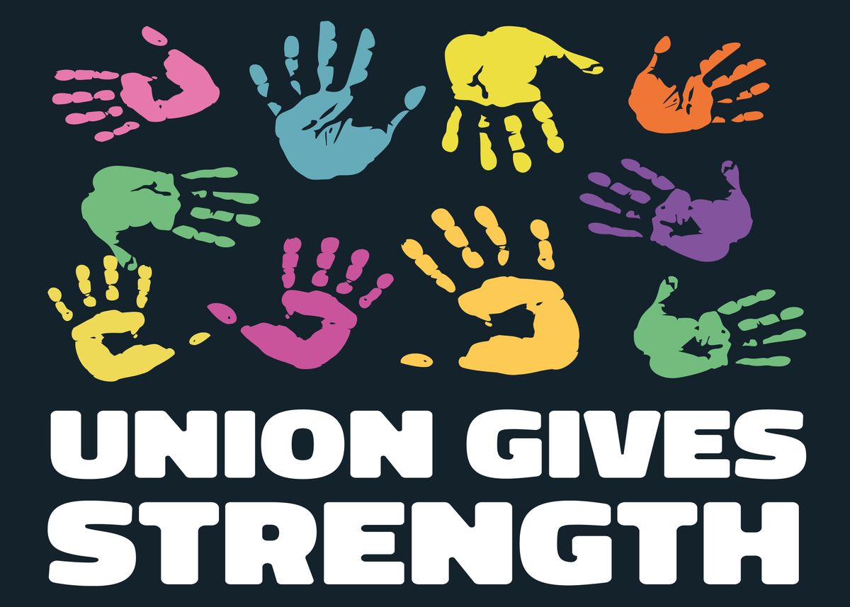 'Union gives strength' Poster by Bombdesign | Displate