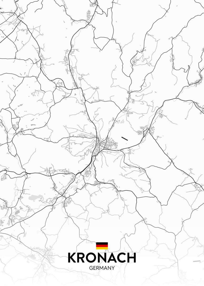 'Kronach DE' Poster, picture, metal print, paint by IMR Designs | Displate