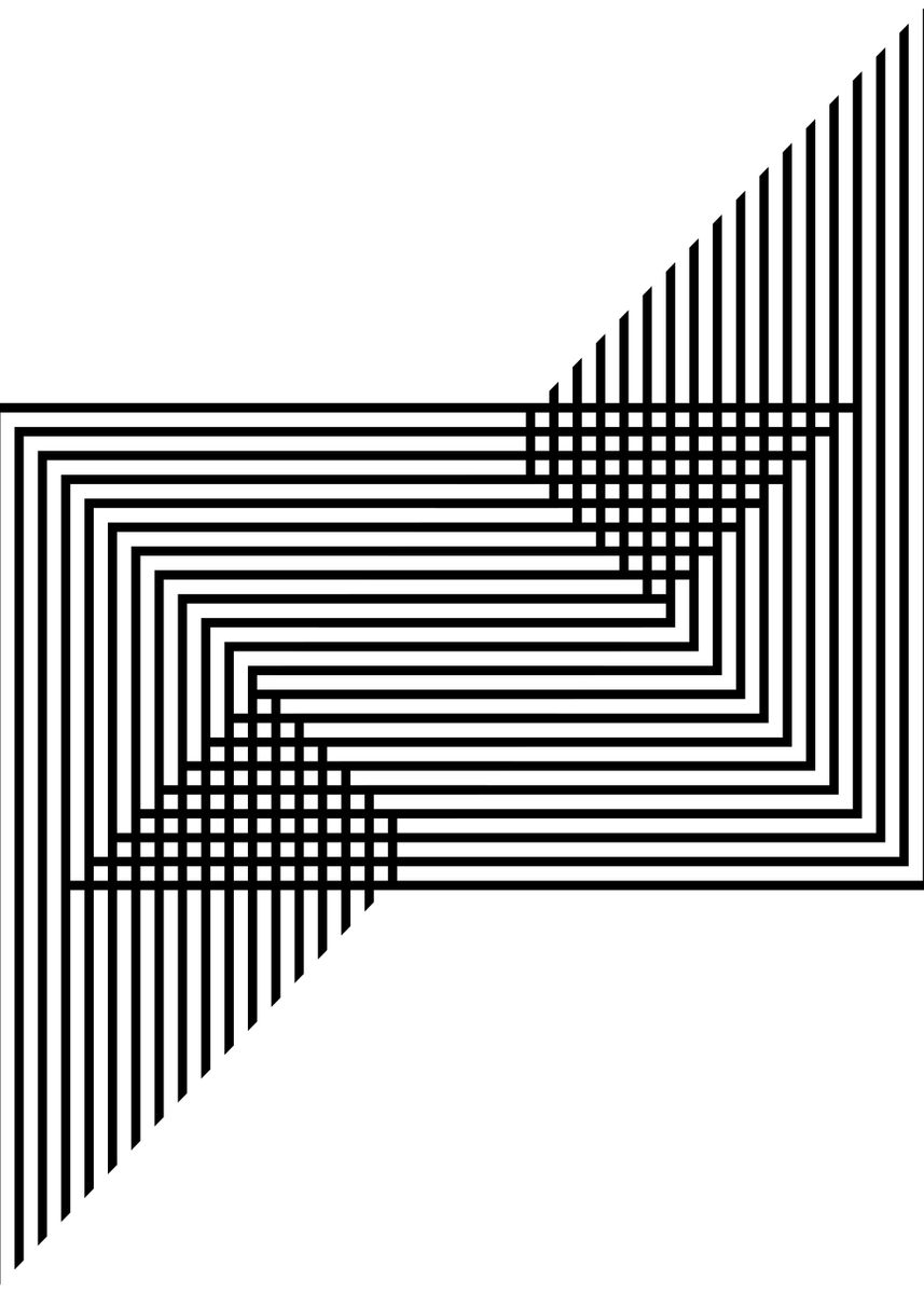 'GEOMETRIC LINES 107A' Poster by UillianRius | Displate