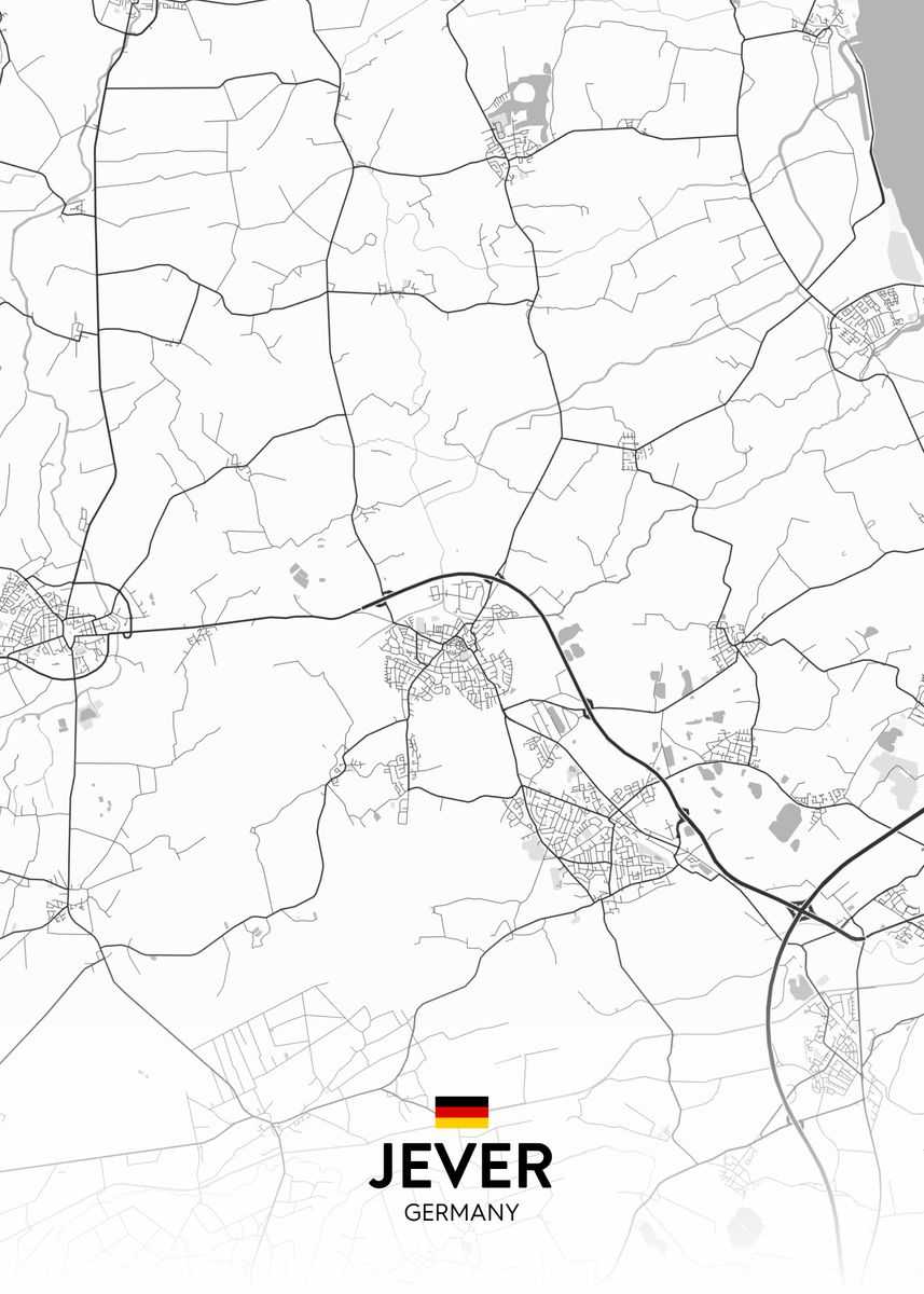 'Jever DE' Poster, picture, metal print, paint by IMR Designs | Displate