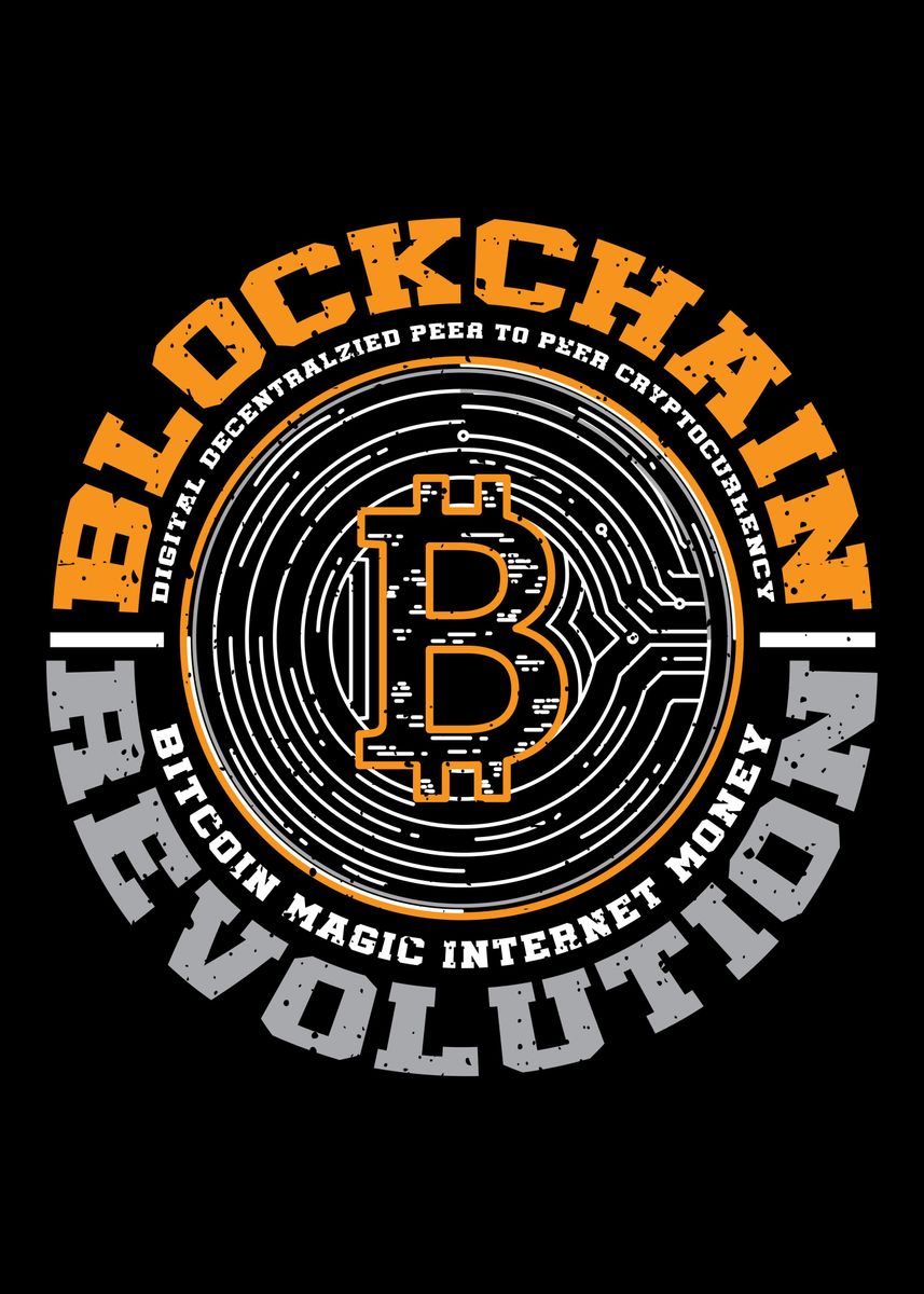 'Crypto Bitcoin Currency Mo' Poster, picture, metal print, paint by ...