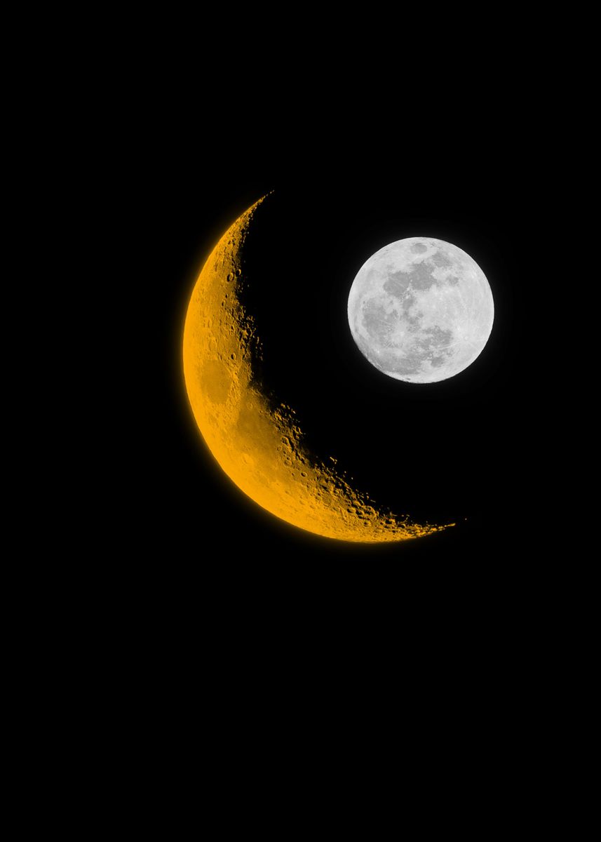 'moon night' Poster, picture, metal print, paint by Nice Japan | Displate