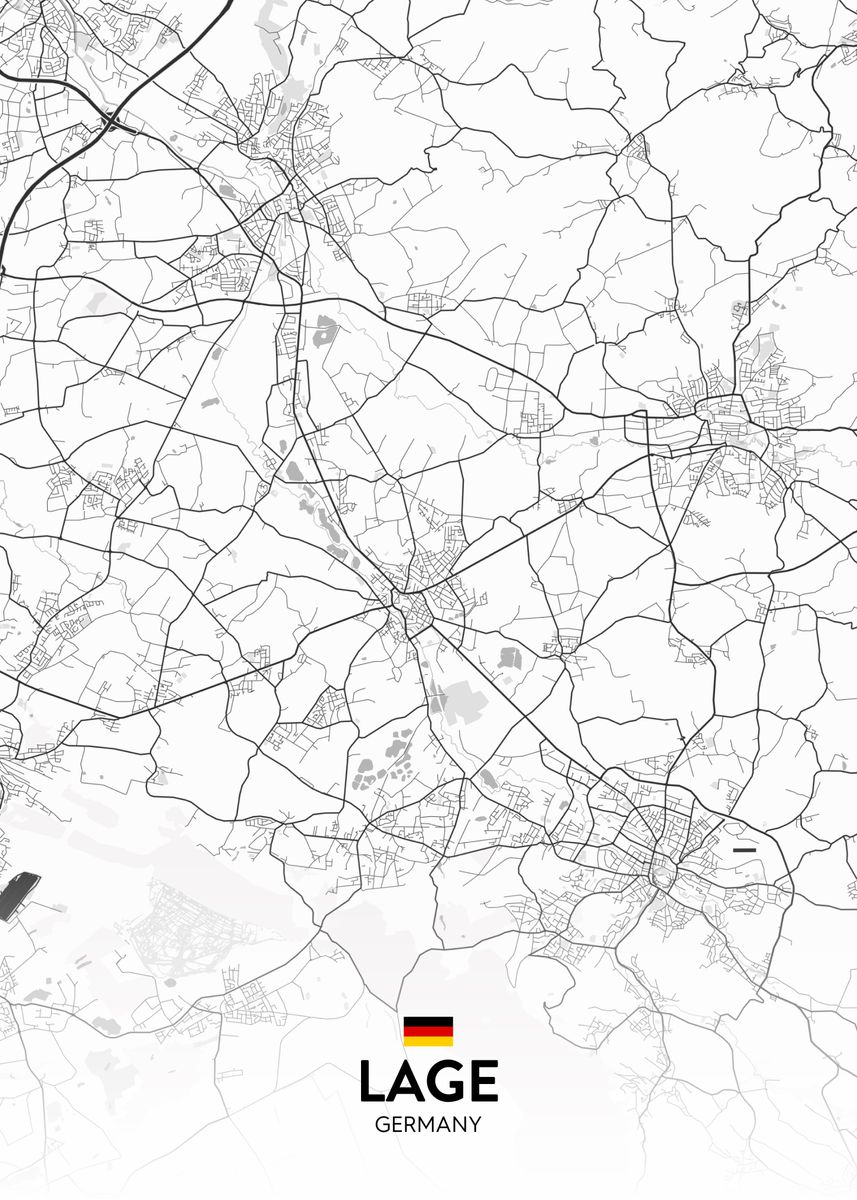 'Lage DE' Poster, picture, metal print, paint by IMR Designs | Displate