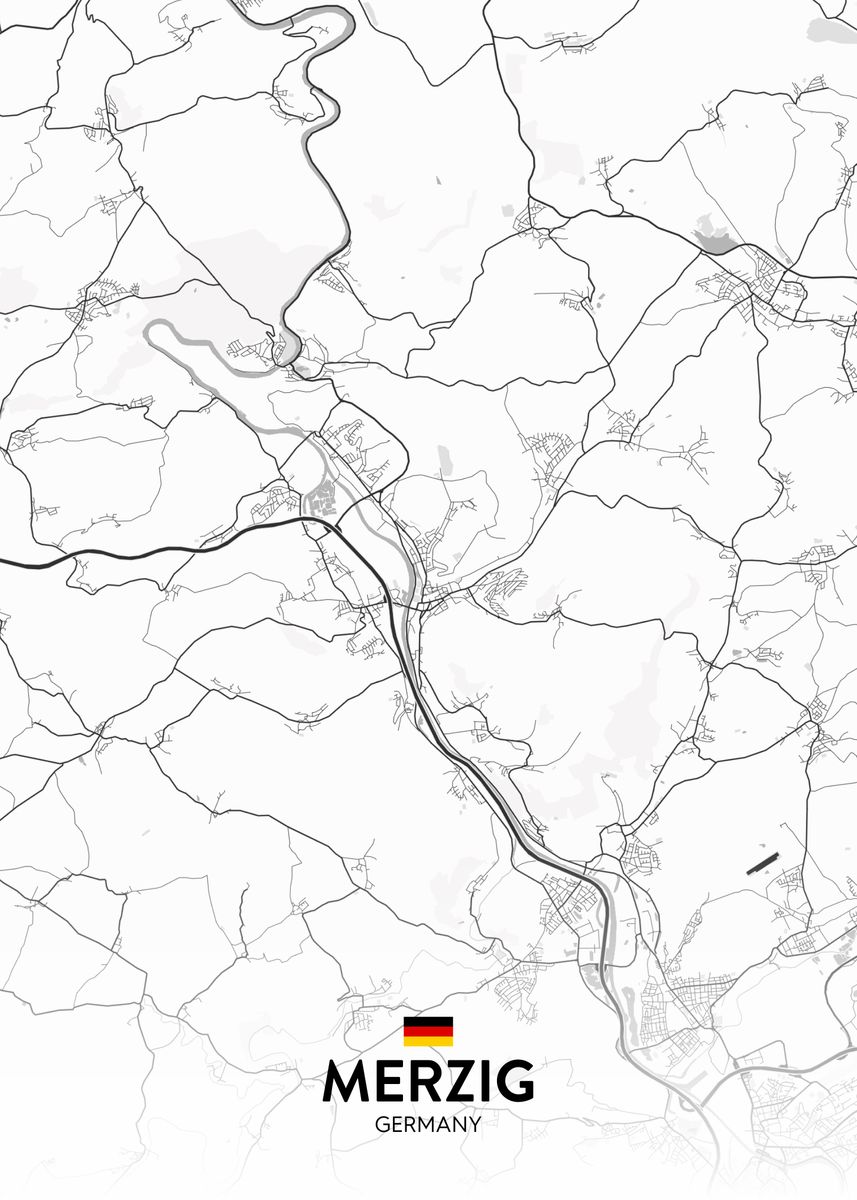'Merzig DE' Poster by IMR Designs | Displate