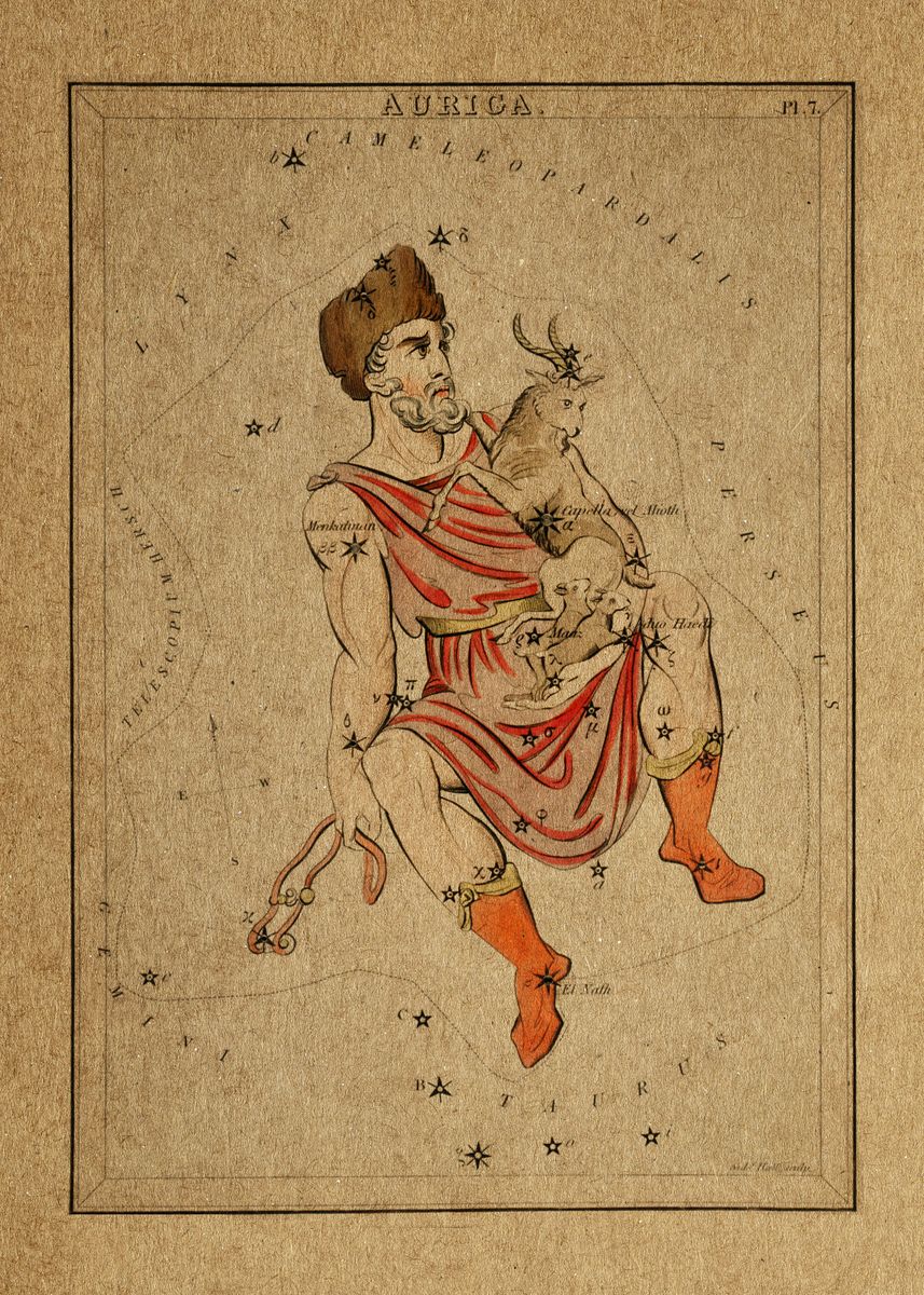 'Auriga chart' Poster, picture, metal print, paint by Na Hwajin | Displate