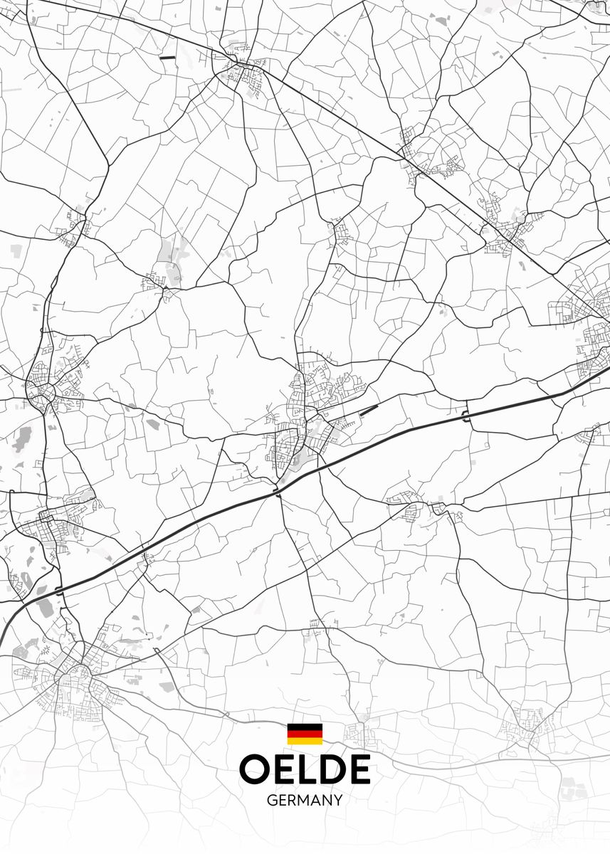 'Oelde DE' Poster by IMR Designs | Displate