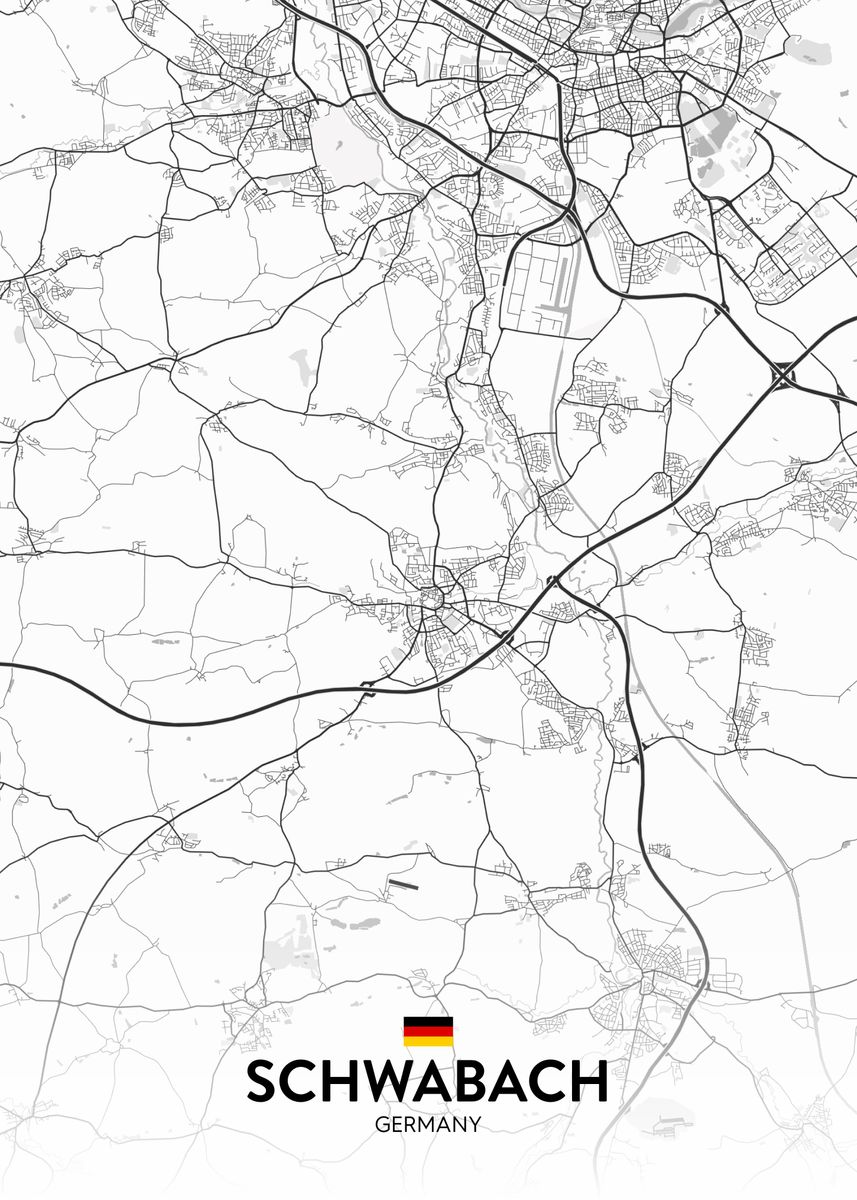 'Schwabach DE' Poster, picture, metal print, paint by IMR Designs ...