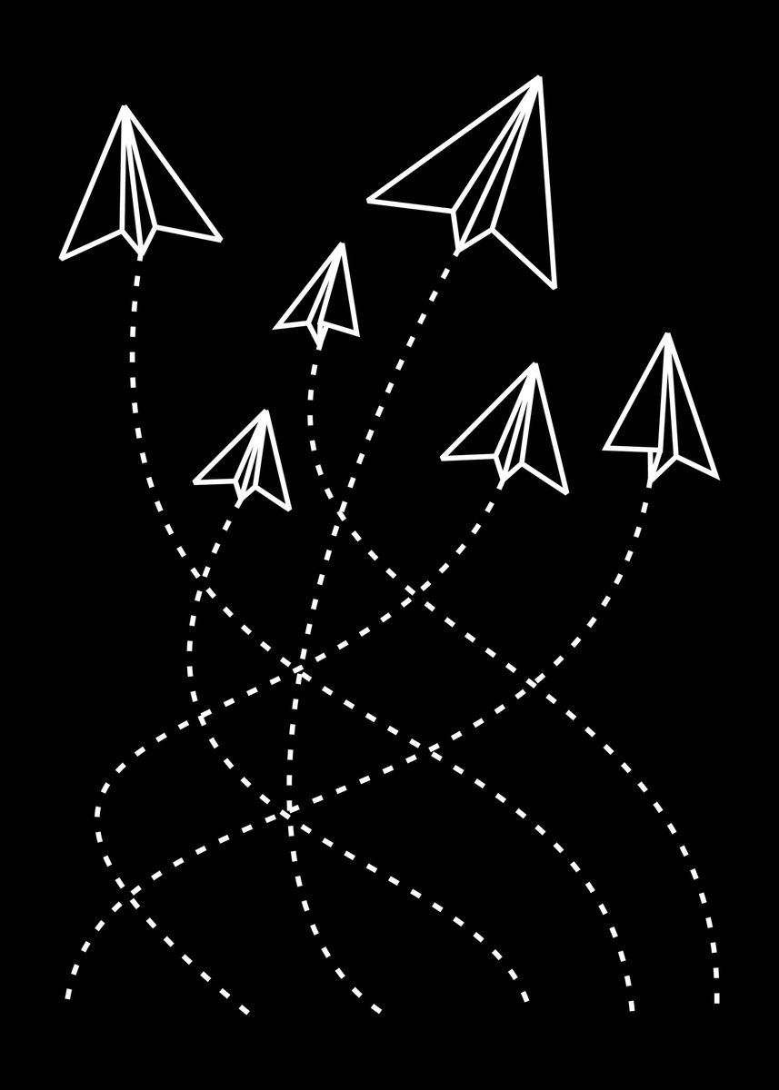 'The Paper Airplane ' Poster by jun salazar | Displate