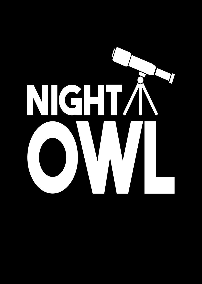 'Night Owl' Poster by bananadesign | Displate