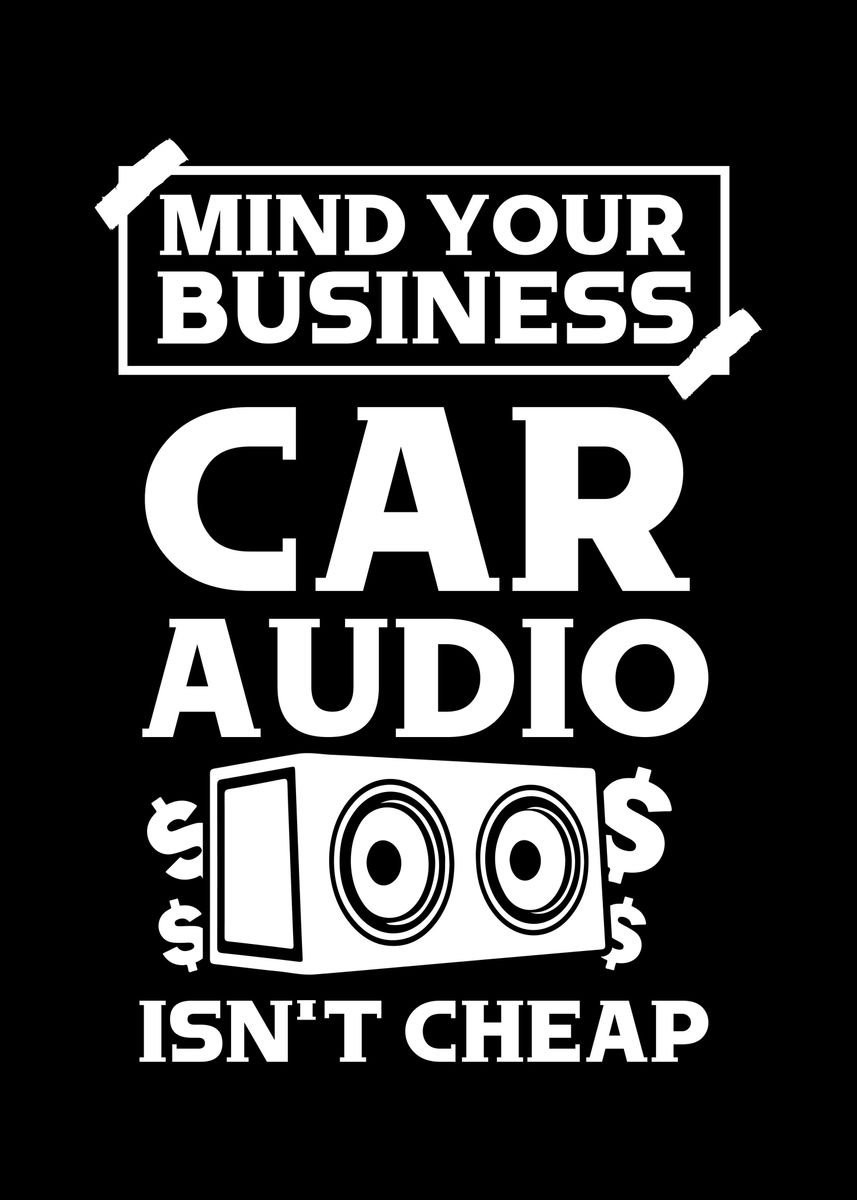 'Car Audio' Poster, picture, metal print, paint by Sebastian Wünsche ...