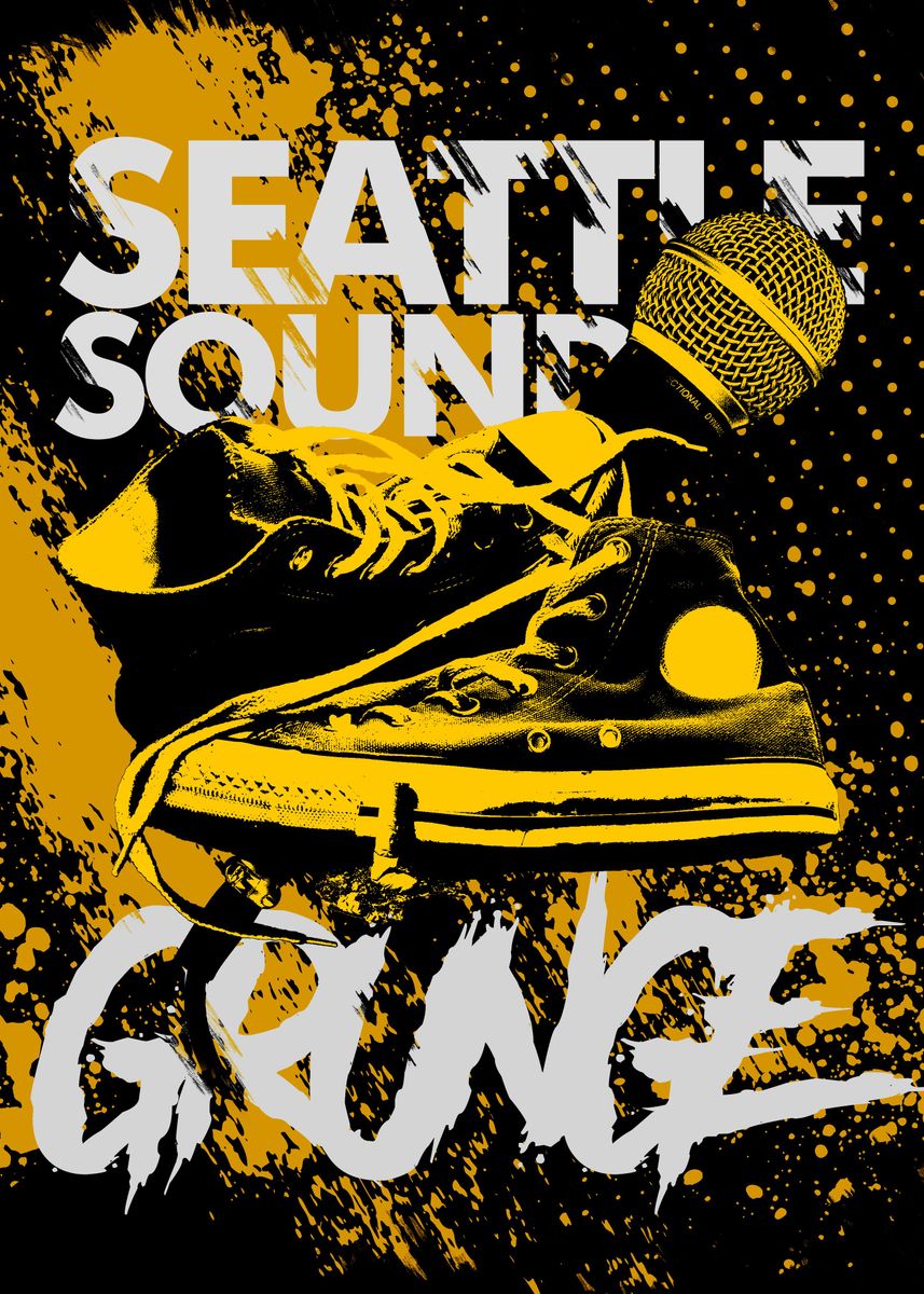 'Seattle Sound' Poster, picture, metal print, paint by Bruno Macedo ...